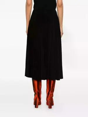 Norma Kamali Pleated Midi Skirt