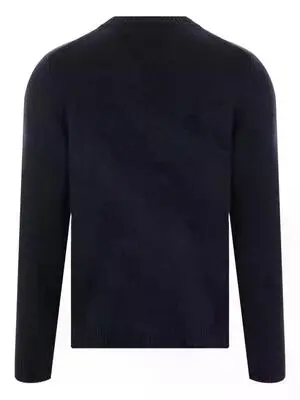 ROBERTO COLLINA Merino Wool Crew-neck Sweater - Blue