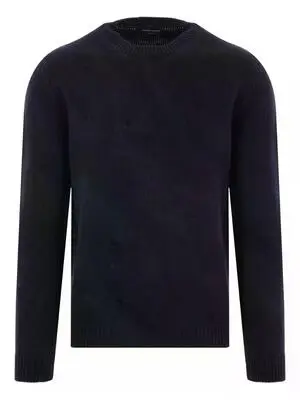 ROBERTO COLLINA Merino Wool Crew-neck Sweater - Blue