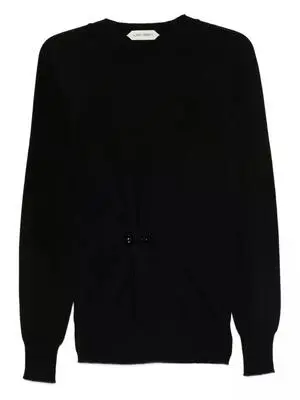 Alberta Ferretti Button-embellished Sweater - Black
