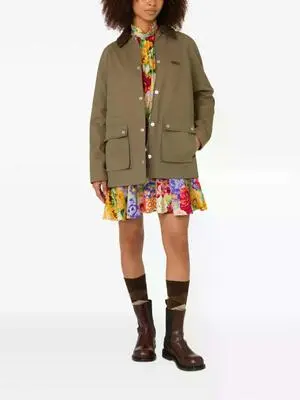 Moschino Floral-print Ruffled Mini Dress