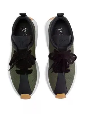GIUSEPPE ZANOTTI Textured Sneakers - Green