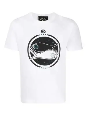 SWAROVSKI Crystal-embellished Pisces T-shirt - White