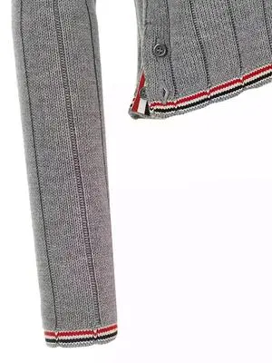 Thom Browne Ribbed V-neck Cardigan
