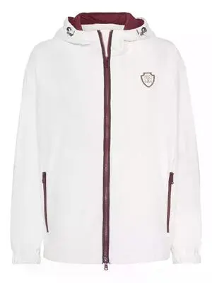 Brunello Cucinelli Logo-patch Hooded Jacket - White