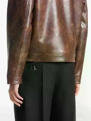 Manière De Voir Laurent Leather Jacket