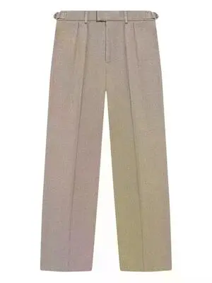 Manière De Voir Textured Pleated Tailored Trousers