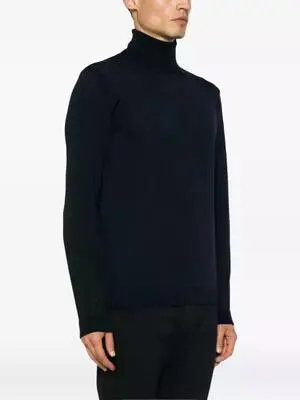ROBERTO COLLINA Turtleneck Merino Wool Sweater - Black