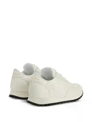 GIUSEPPE ZANOTTI Jimi Crocodile-effect Leather Sneakers - White
