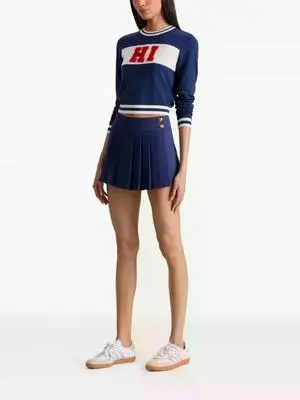 Alice + Olivia Noah Pleated Mini Skirt
