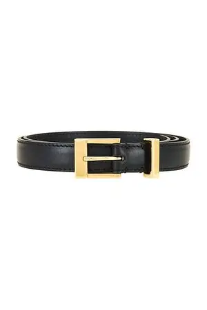 Khaite Manhattan 20mm Leather Belt - Black