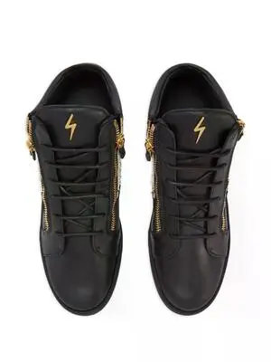 GIUSEPPE ZANOTTI Kriss Leather Sneakers - Black