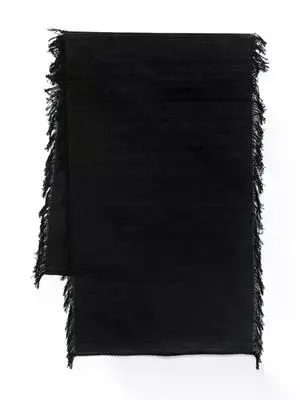 Max Mara Patterned-jacquard Scarf - Black