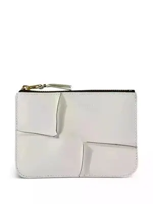 Comme Des Garçons Reversed Hem Wallet - White