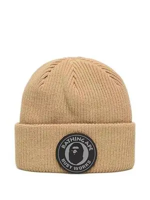 A BATHING APE® Busy Work Knit Beanie - Neutrals