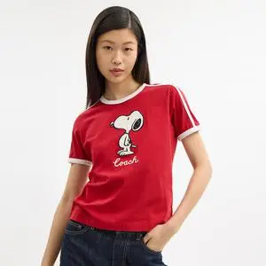 Coach X Peanuts Ringer T-Shirt - Red | Editorialist