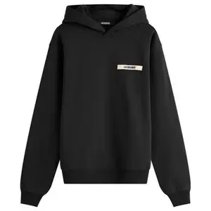 Jacquemus Grosgrain Hoodie - Black