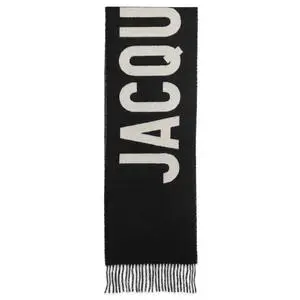 Jacquemus Large Logo Scarf - Black