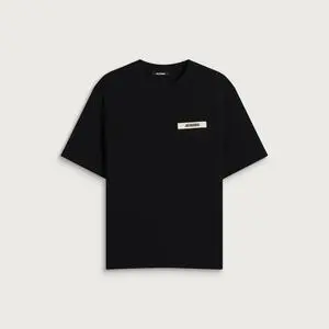 Jacquemus Grosgrain Logo T-shirt - Black