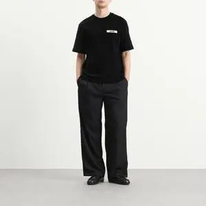 Jacquemus Grosgrain Logo T-shirt - Black