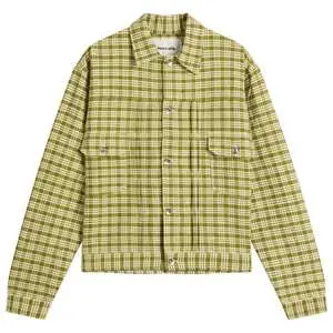 STORY MFG. Sundae Handloom Jacket - Moss Check Handloom