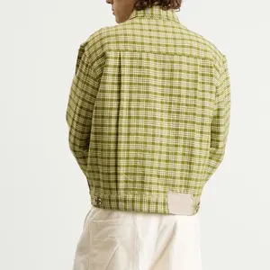 STORY MFG. Sundae Handloom Jacket - Moss Check Handloom