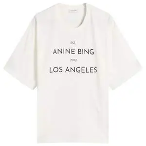 ANINE BING Rudy T-shirt - Ivory