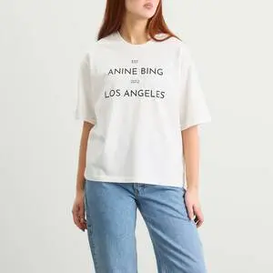 ANINE BING Rudy T-shirt - Ivory