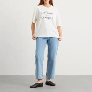 ANINE BING Rudy T-shirt - Ivory