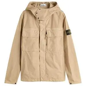 Stone Island Canvas Weave Cotton Hooded Jacket
