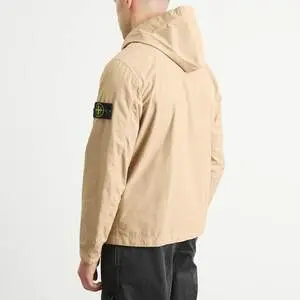 Stone Island Canvas Weave Cotton Hooded Jacket