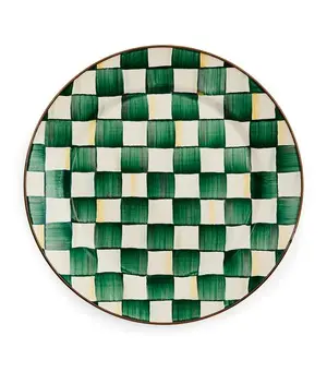 MACKENZIE-CHILDS Emerald Check Charger Plate