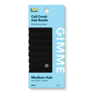 GIMME BEAUTY Spiral Elastic Hair Bands - Black