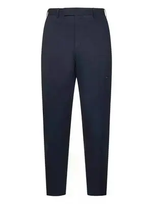 PT TORINO Pressed-crease Flat-front Trousers
