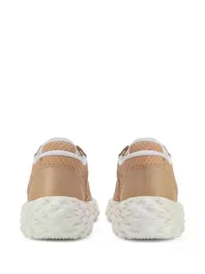 GIUSEPPE ZANOTTI Urchin Snakeskin-effect Sneakers - Neutrals