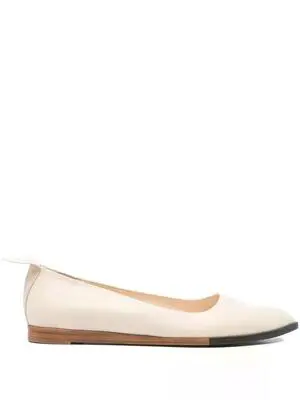 MEGUMI OCHI Pointed-toe Leather Ballet Flats