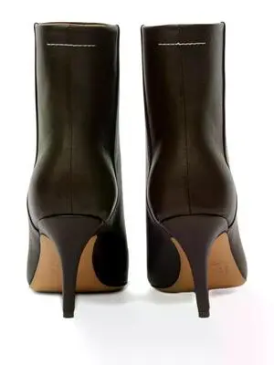 MAISON MARGIELA Pointed-toe Leather Ankle Boots - Brown