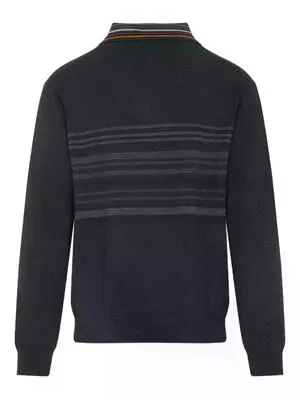 Paul Smith Striped Polo-neck Sweater