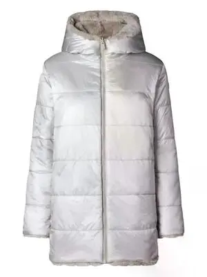 SAVE THE DUCK Quilted Faux-fur Coat With Hood