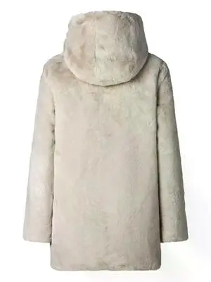 SAVE THE DUCK Quilted Faux-fur Coat With Hood