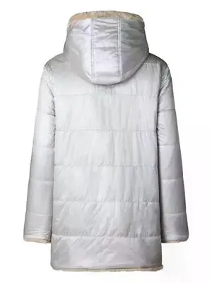 SAVE THE DUCK Quilted Faux-fur Coat With Hood