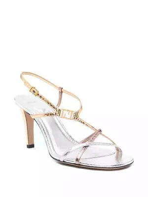 Fendi 90mm Logo-plaque Sandals