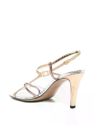 Fendi 90mm Logo-plaque Sandals