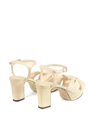 JIMMY CHOO 80mm Heloise Platform Sandals - Neutrals