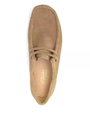 Clarks Wallabee Suede Derby Shoes - Neutrals