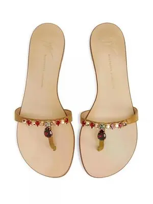 GIUSEPPE ZANOTTI Katisha Embellished Thong Sandals