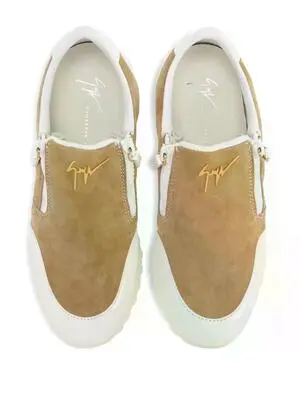 GIUSEPPE ZANOTTI Ilde Zip-detail Sneakers - Brown