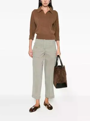 Peserico Patch-pockets Cropped Trousers