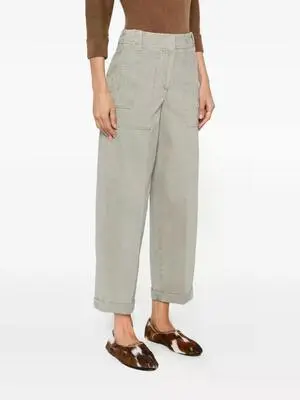 Peserico Patch-pockets Cropped Trousers