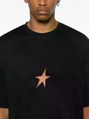 MUGLER Star Cut-out T-shirt - Black